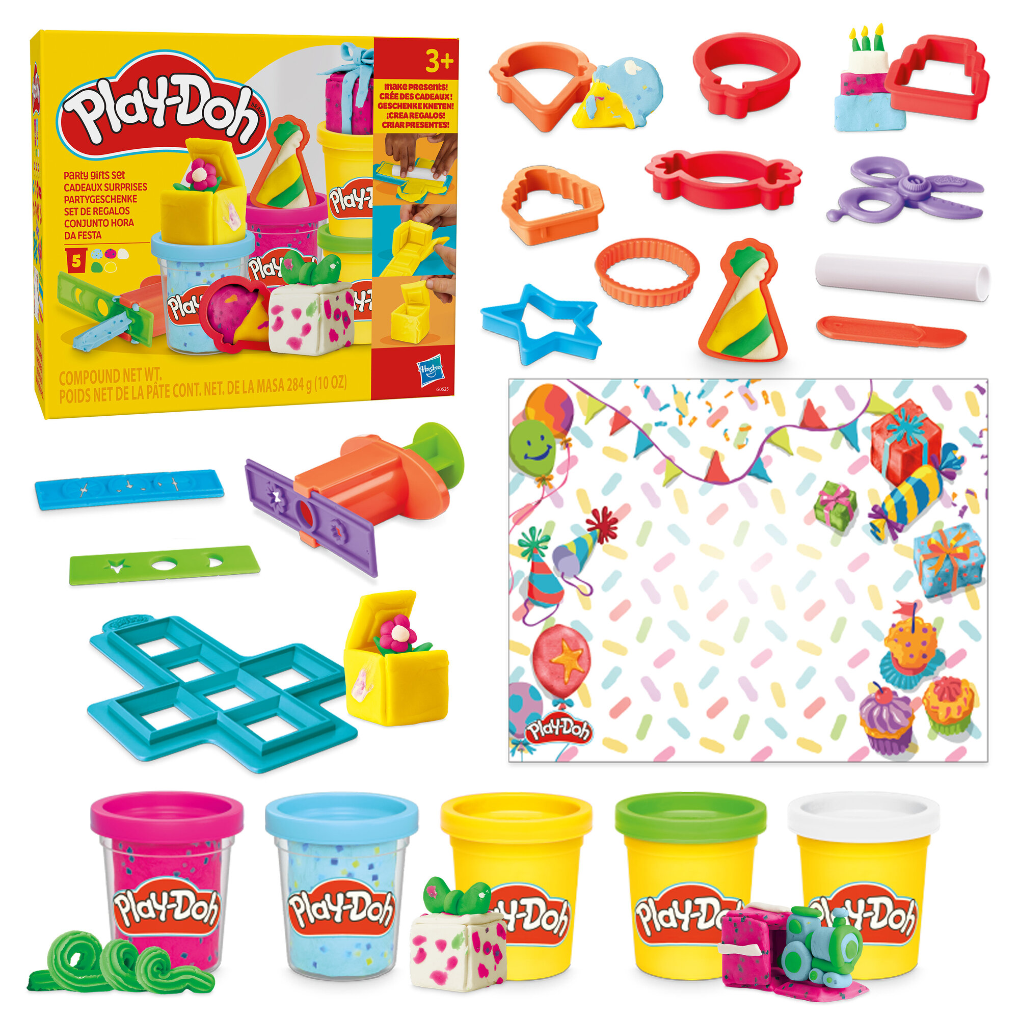 Масса для лепки Hasbro Play-Doh Праздник 5 цв.