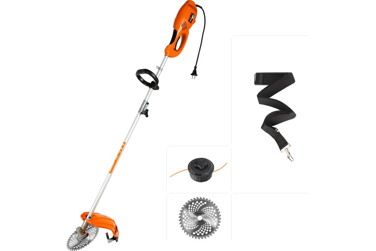 Триммер электрический (электрокоса) Patriot ELT 1200 оранжевый, 1200 Вт, 96 дБ