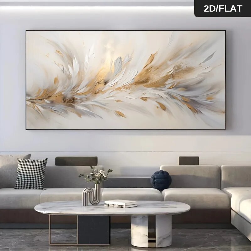 Абстрактная картина на холсте 60x120 см, без рамы