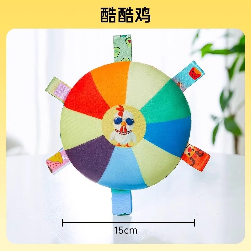 Плюшевый звуковой летающий диск для собак - 50г прочная игрушка для игры и сжигания энергии Цвет：Крутая Курица