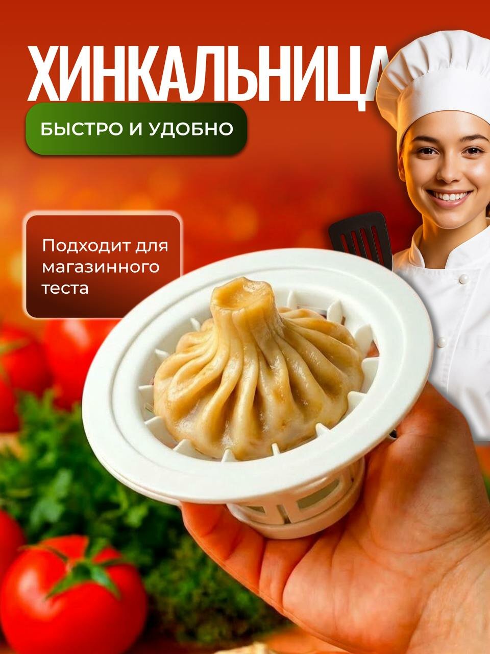 Ручная хинкальница для лепки и формовки хинкали / Аппарат механический