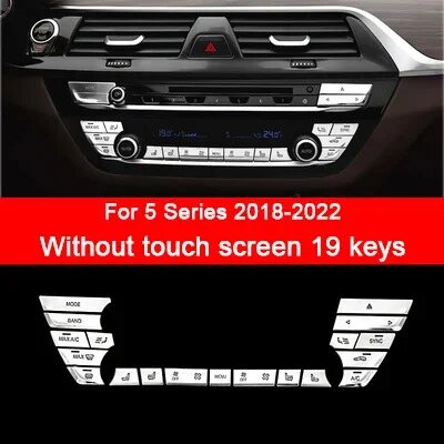 Для BMW 5 серии G38 G31 G30 F90 2018-2022, автомобильный компакт-диск, функциональная кнопка кондиционера, панель управления окном, аксессуары для интерьера CD Button-19Pcs