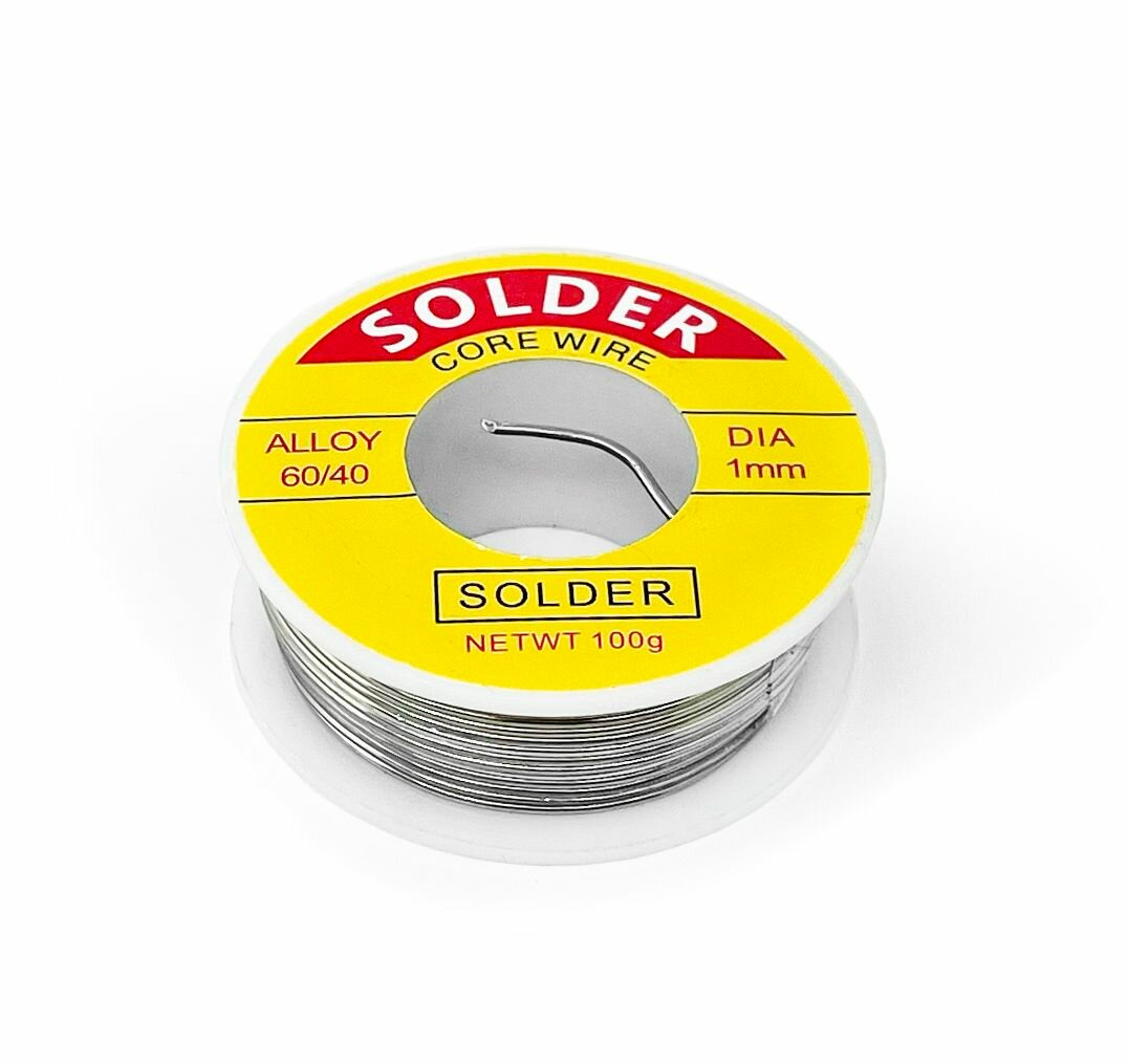 Припой Zhongdi Sn60Pb40 с флюсом 1,0 мм 0,1 кг ZD-162