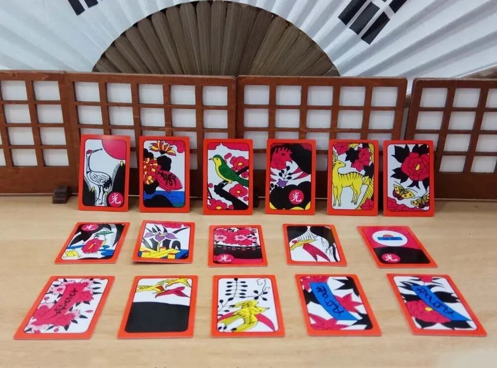 Игральные карты Hwatu, корейские игральные карты, 56 карт, для игры, 3.5x5.5см — фото 1