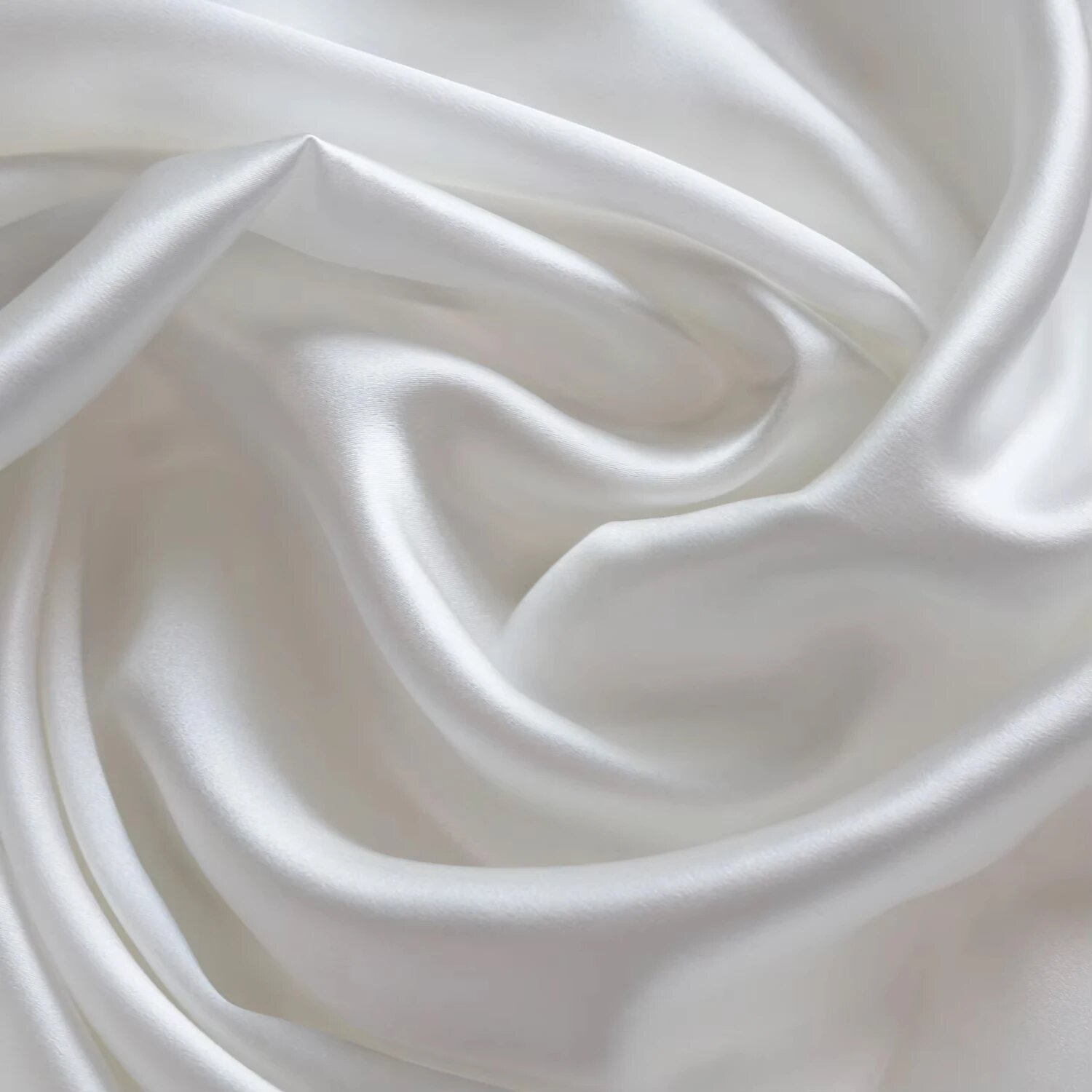 Шелк Charmeus, натуральный белый, 1 метр