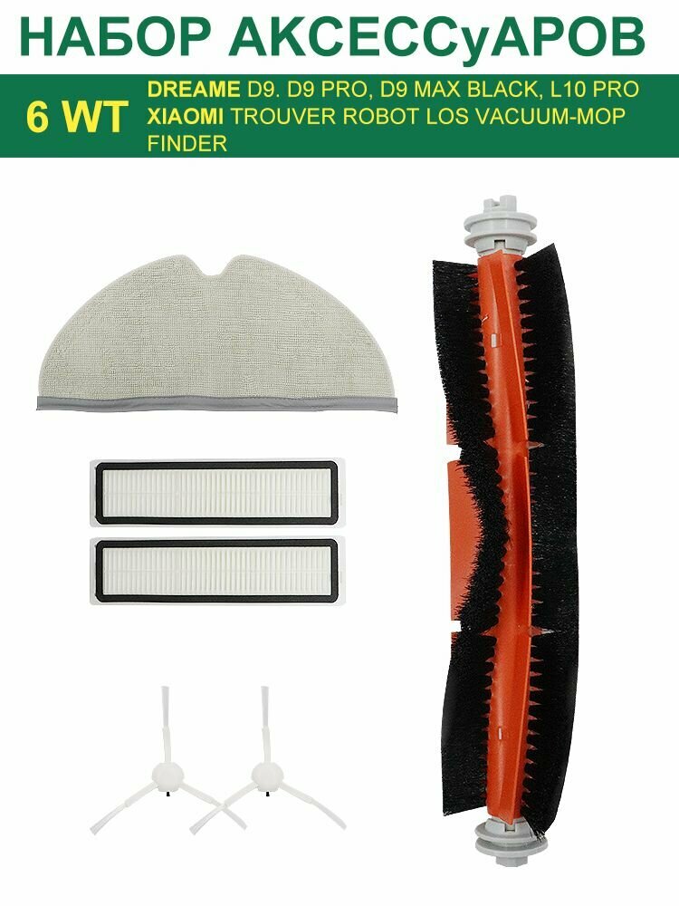 Набор фильтров для робота пылесоса Dreame D9, L10 Pro, Trouver LDS Finder