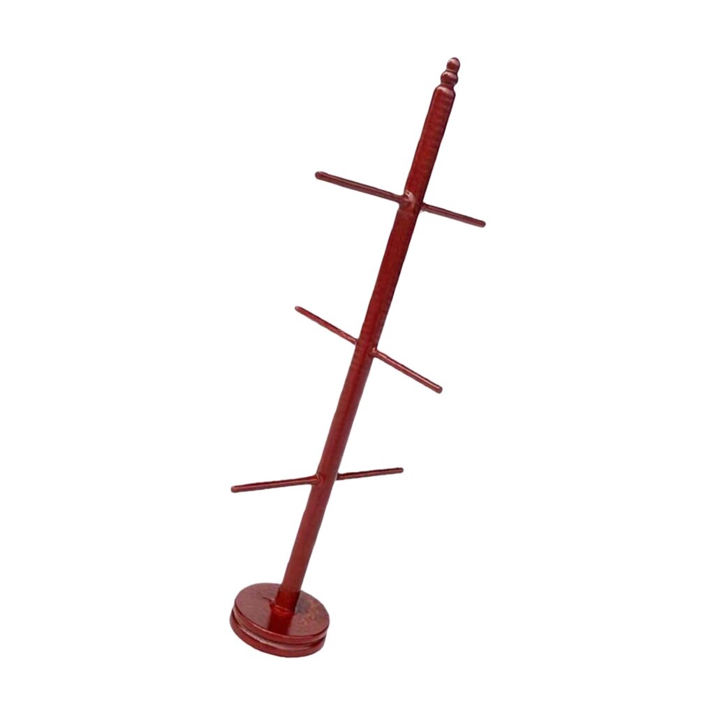 1/12 Scale Doll House Miniature Coat Rack With Hooks Realistic Furniture Craft Model Project Scene Display Accessories