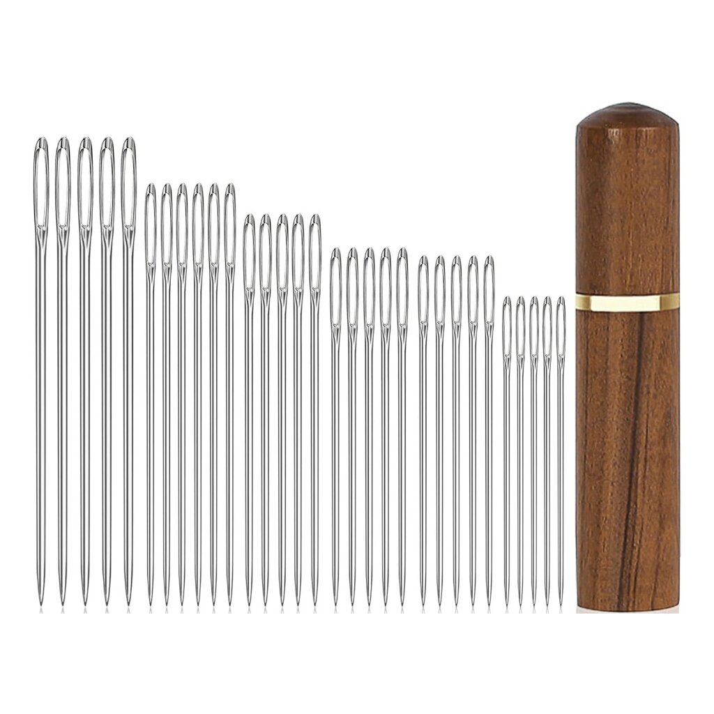 30 шт большой глаз швейная игла вышивка иглой шить иглы швейные инструменты иглы вязать легко, нить
