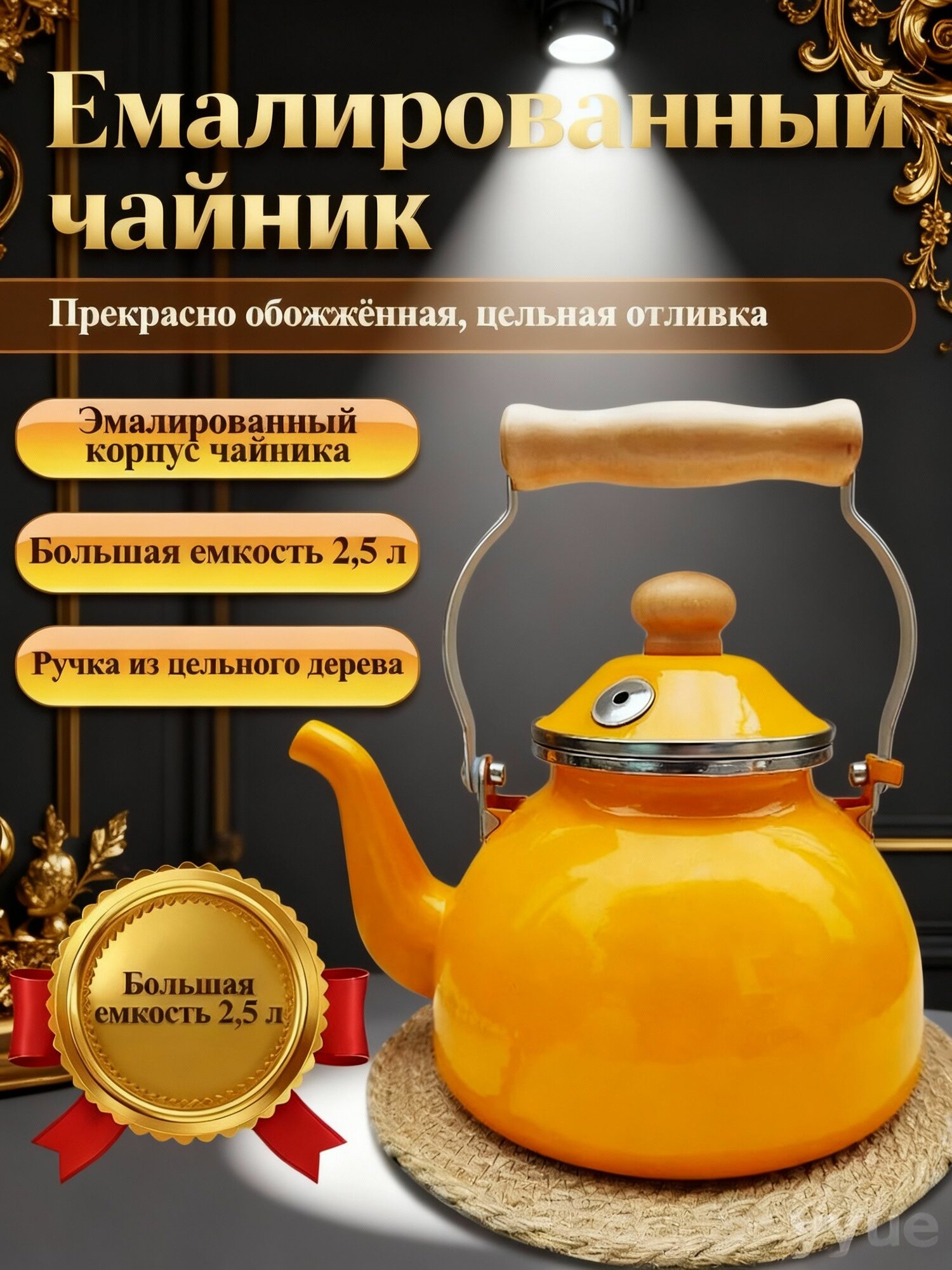 Чайник Крышка, 2.5 л