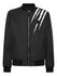 Куртка PLEIN SPORT scratch, размер 56, black/black