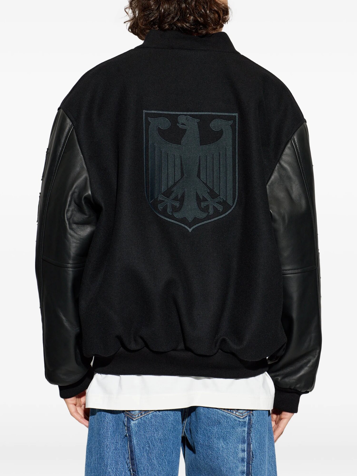 Куртка Vetements Star-print embossed bomber jacket, размер 52, black/black — фото 1