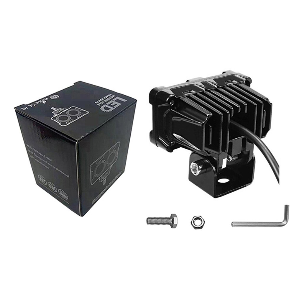 25 Вт Мотоцикл FOG Light White SrubeSpod 5 режимов Offroads Работайте прожектор светодиодный водный водонепроницаемый