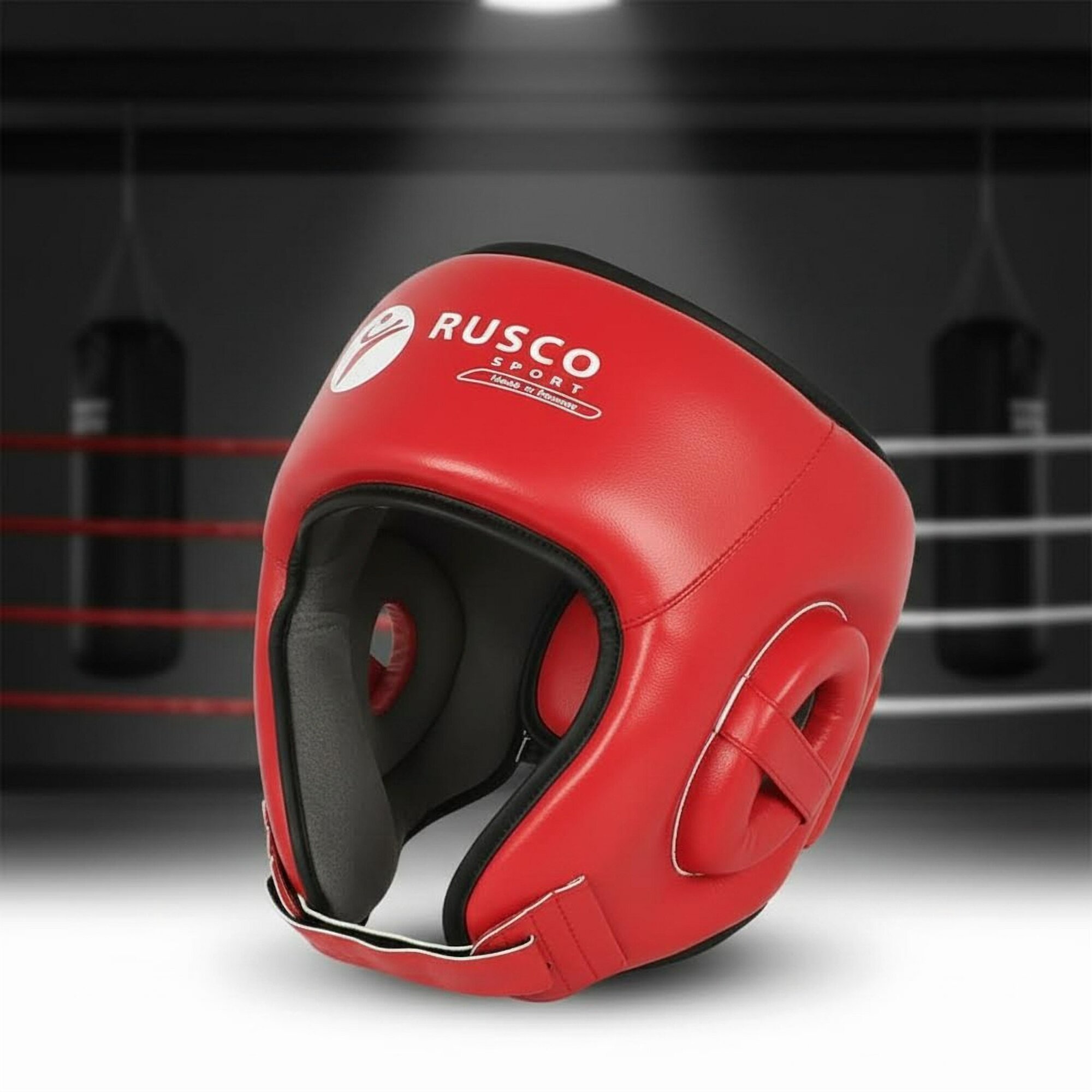 Шлем RuscoSport, с усилением красный (M)