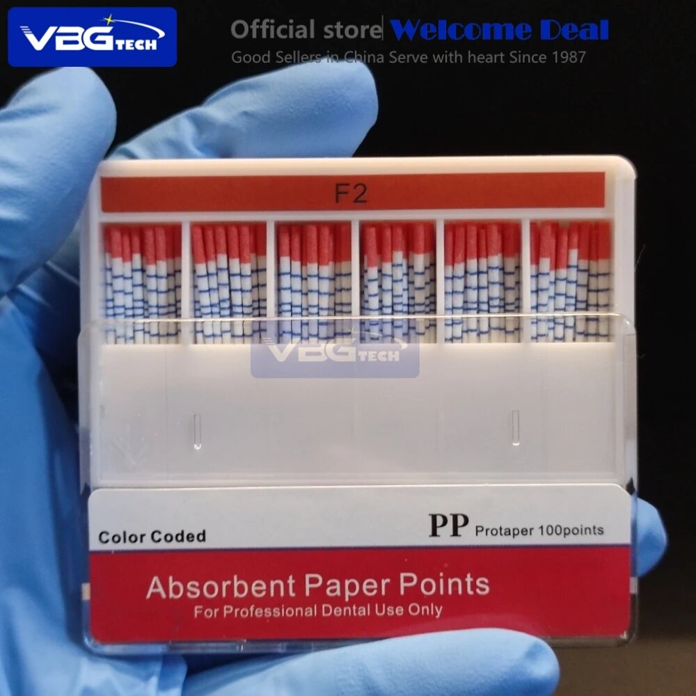 Absorbent Paper Points VBG F2 PP-F2-Mark 100шт