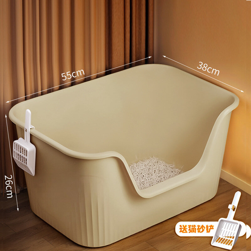 Гигантский закрытый лоток для кошачьего туалета, очень большой, интегрированный, для мейн-кунов, защита от брызг, полностью закрытый туалет, огромные принадлежности для туалета