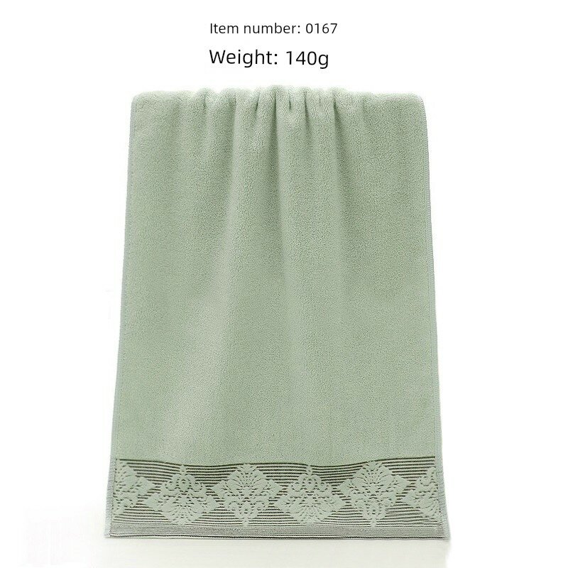 Полотенце Wen Hao из чистого хлопка, впитывающее, 6150, мягкое, комфортное, толстое, однотонное жаккардовое, парное,