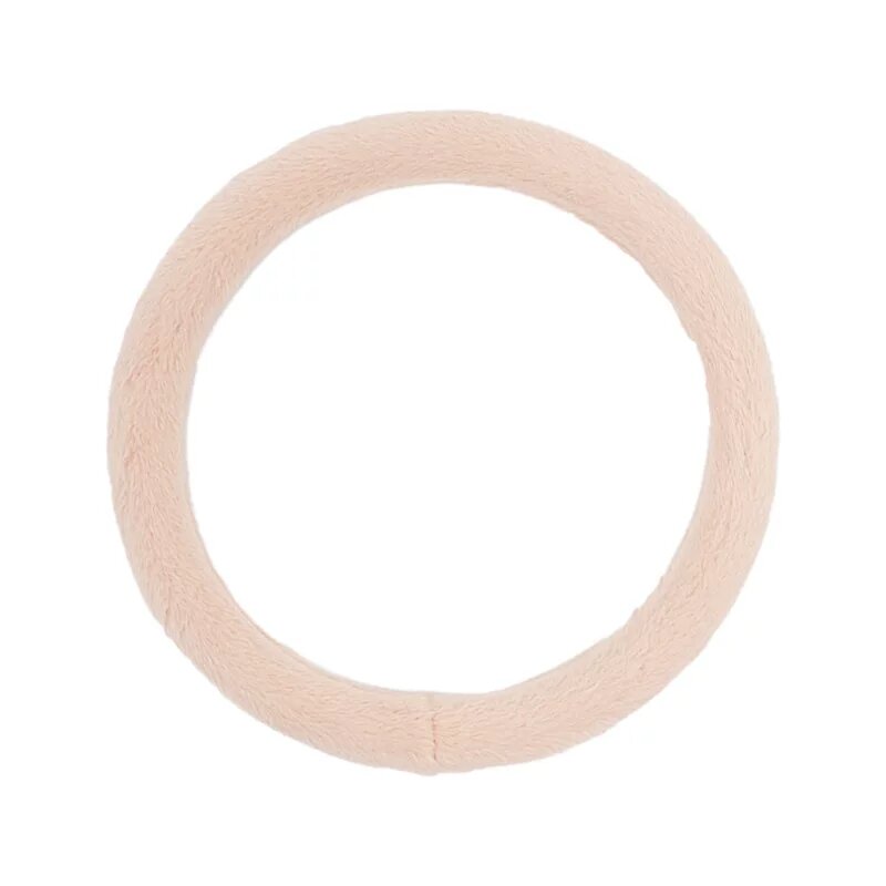 Цвет чая с молоком, имитация кроличьего меха, зимний плюшевый теплый чехол на руль, универсальный защитный чехол на