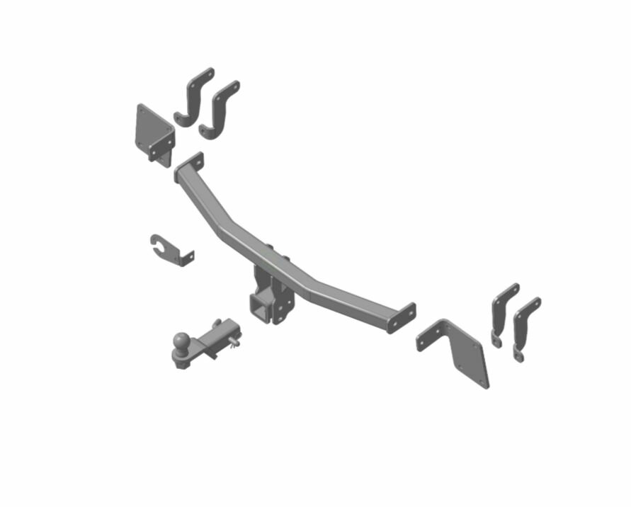 Фаркоп под квадрат Mitsubishi Outlаnder 2012-2022 Трейлер 7141