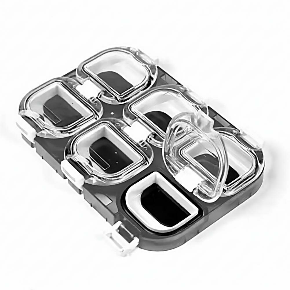 Коробка для рыболовных крючков, 6 отделений, с магнитами, водонепроницаемая коробка для принадлежностей для рыболовных снастей