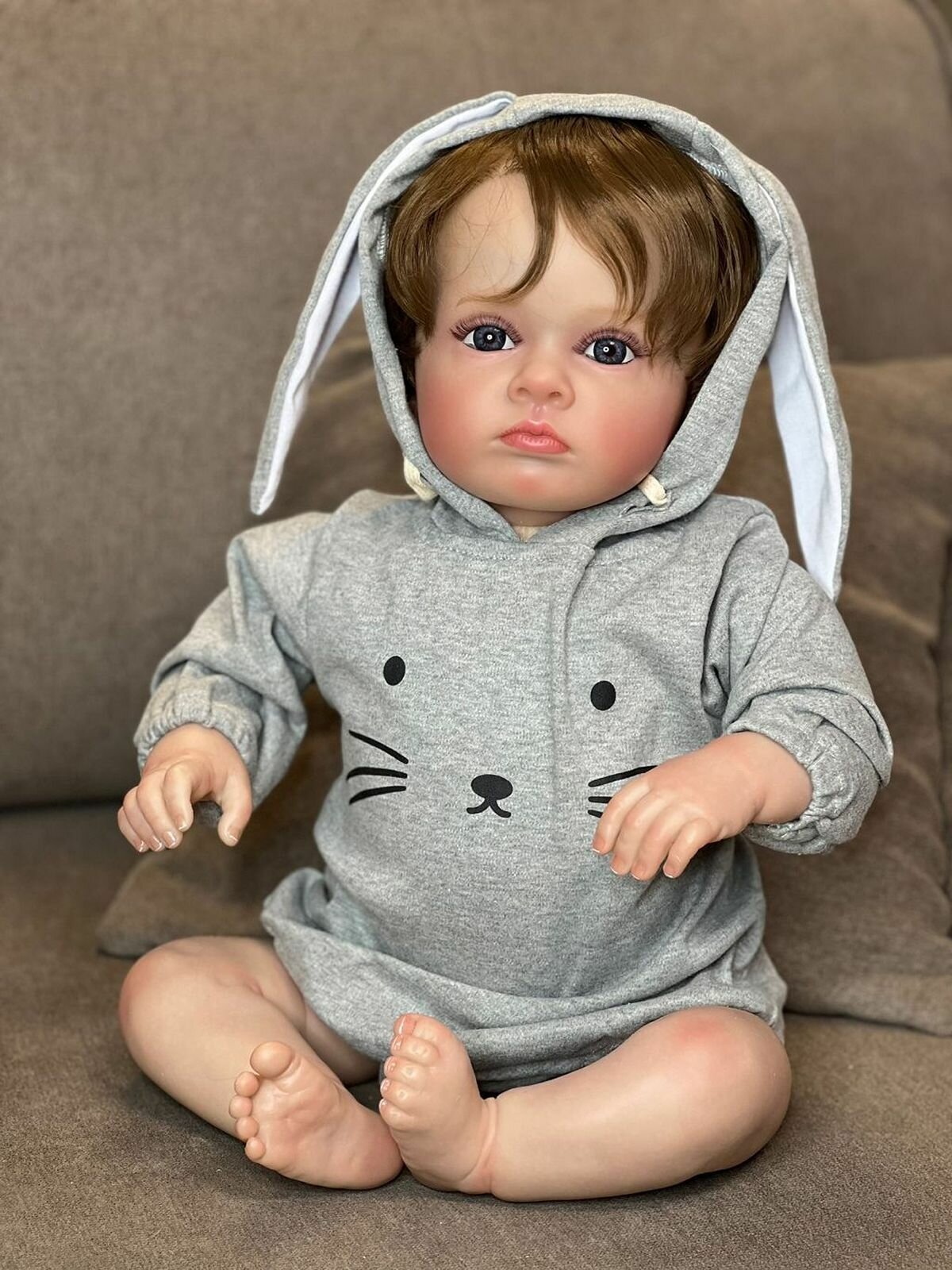 Кукла Реборн мягконабивная 60 см