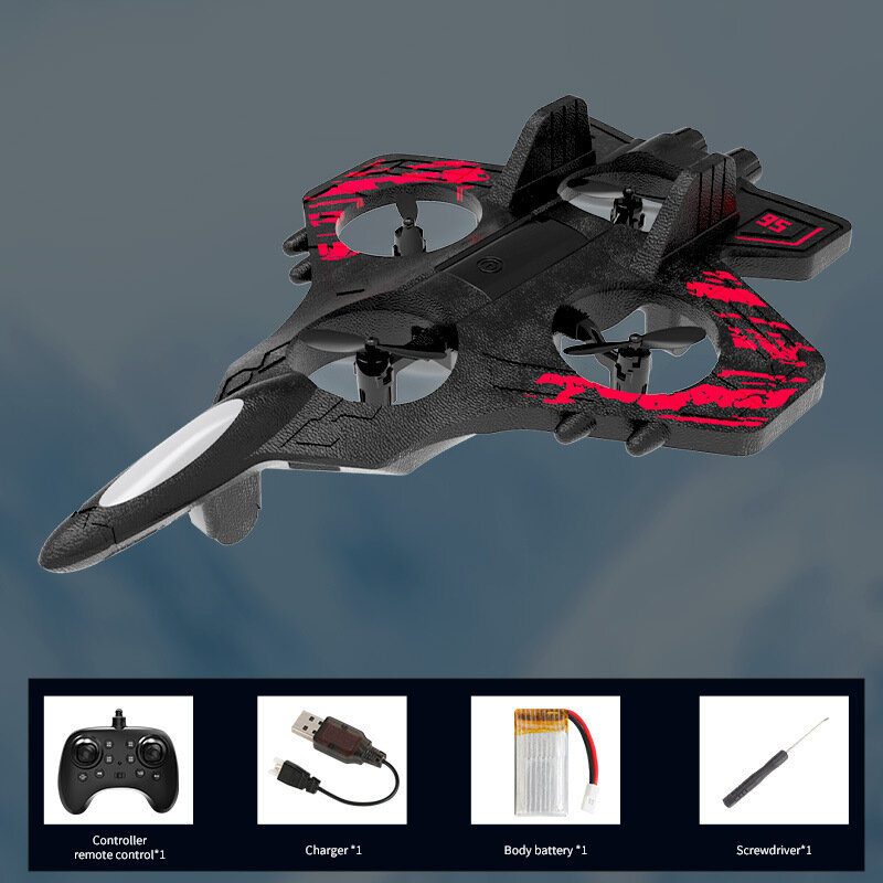 Кросс-бордерный дрон с пузырьковым пультом управления, устойчивый к ударам, анти-столкновение, профессиональный самолет, детский истребитель, игрушка для учеников начальной школы