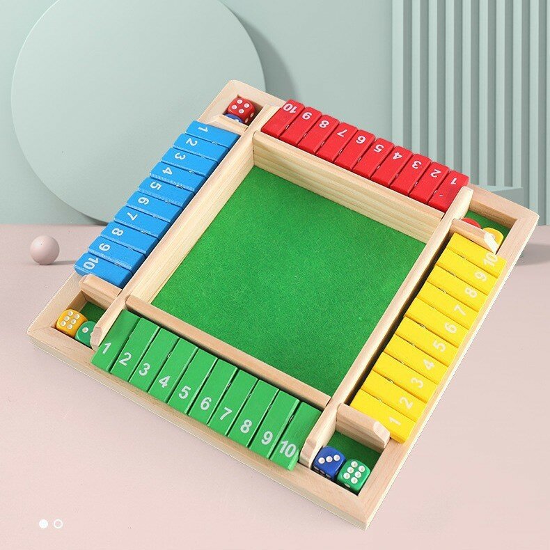 Вечеринка Интерактивная головоломка Игрушка Настольный Игровой Бильярд Четыре стороны Цифровой Лопинг Питьющий Игровой