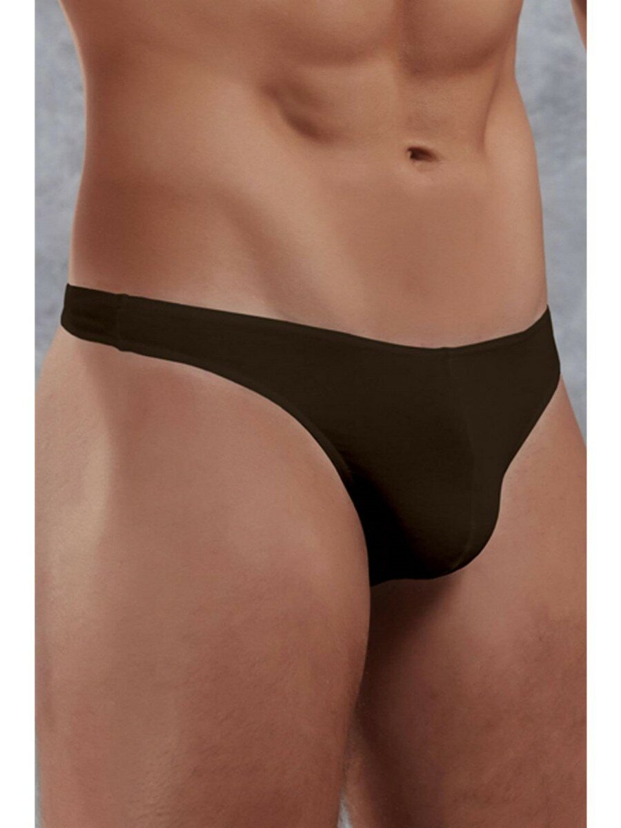 Мужские трусы тонги Doreanse коричневые 1280 модал/хлопок S (44)