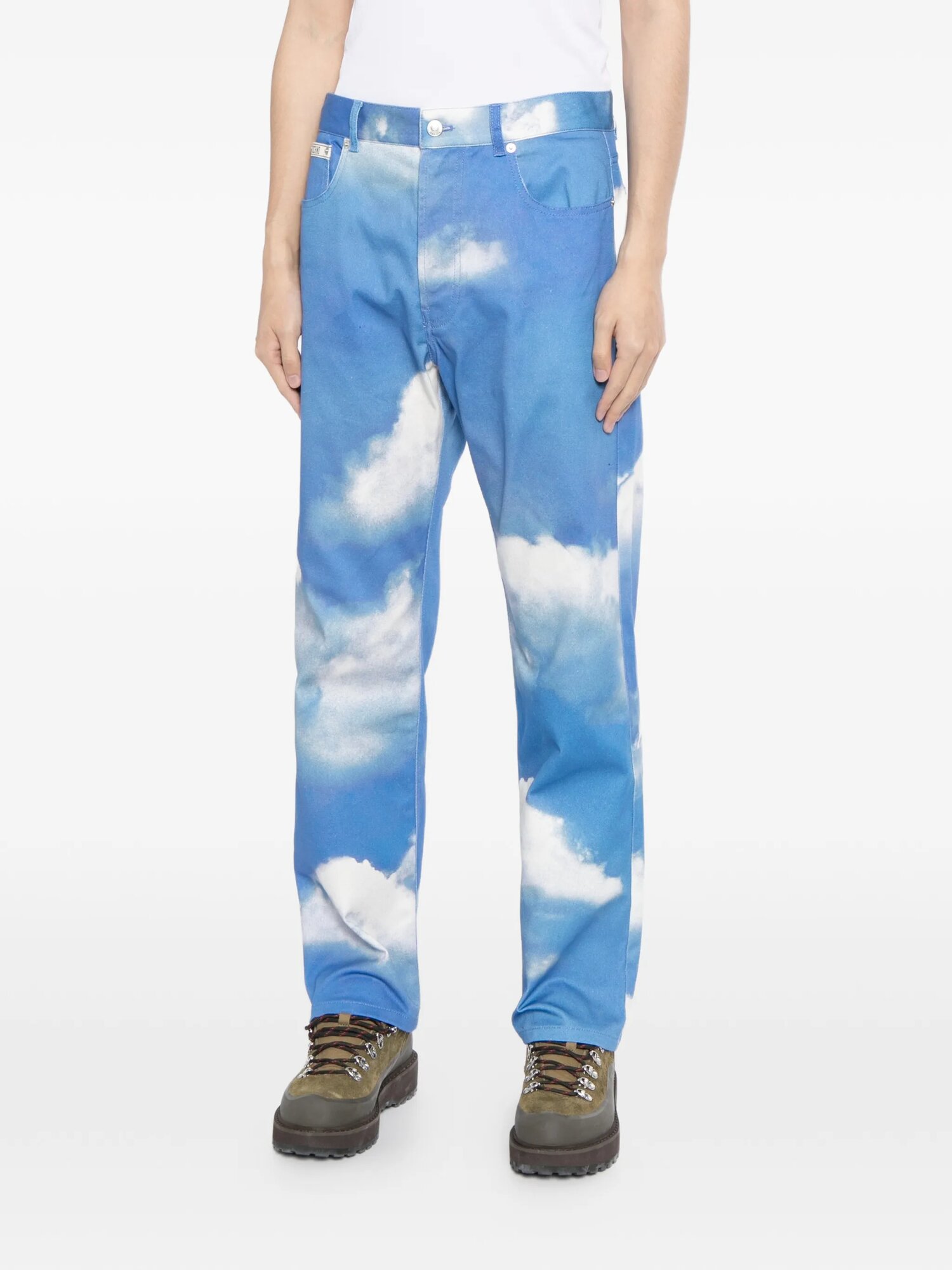 Джинсы MOSCHINO Cloud-print jeans, размер 52, blue — фото 1