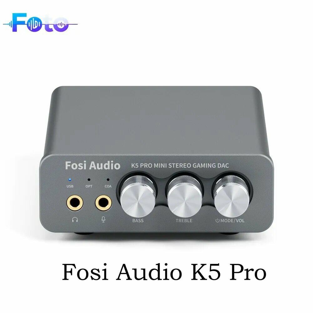 Fosi K5 Pro Игровой ЦАП-усилитель для наушников