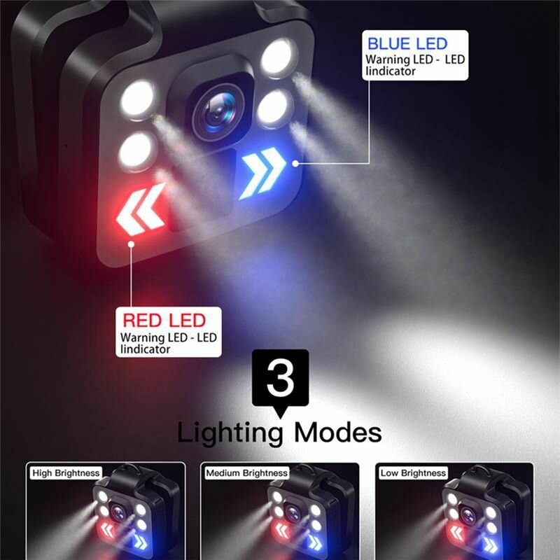 Портативный видеорегистратор с камерой Спортивное ночное видение 1080P HD-камера для домашней наружной камеры безопасности, 256G