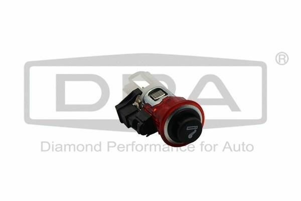 Прикуриватель DPA 99191788002 в сборе Audi, Seat, Skoda, VW 1995- красная подсветка