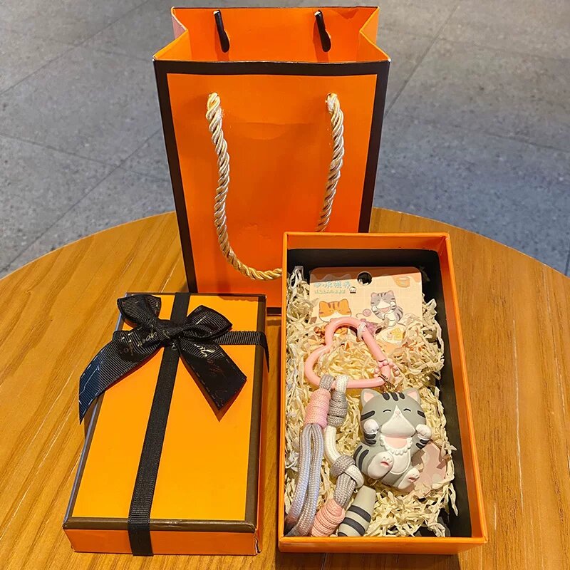 Новый милый брелок-кошечка 2025 года для девочек, изысканный кулон для рюкзака, парный брелок-шарм Брелок для ключей