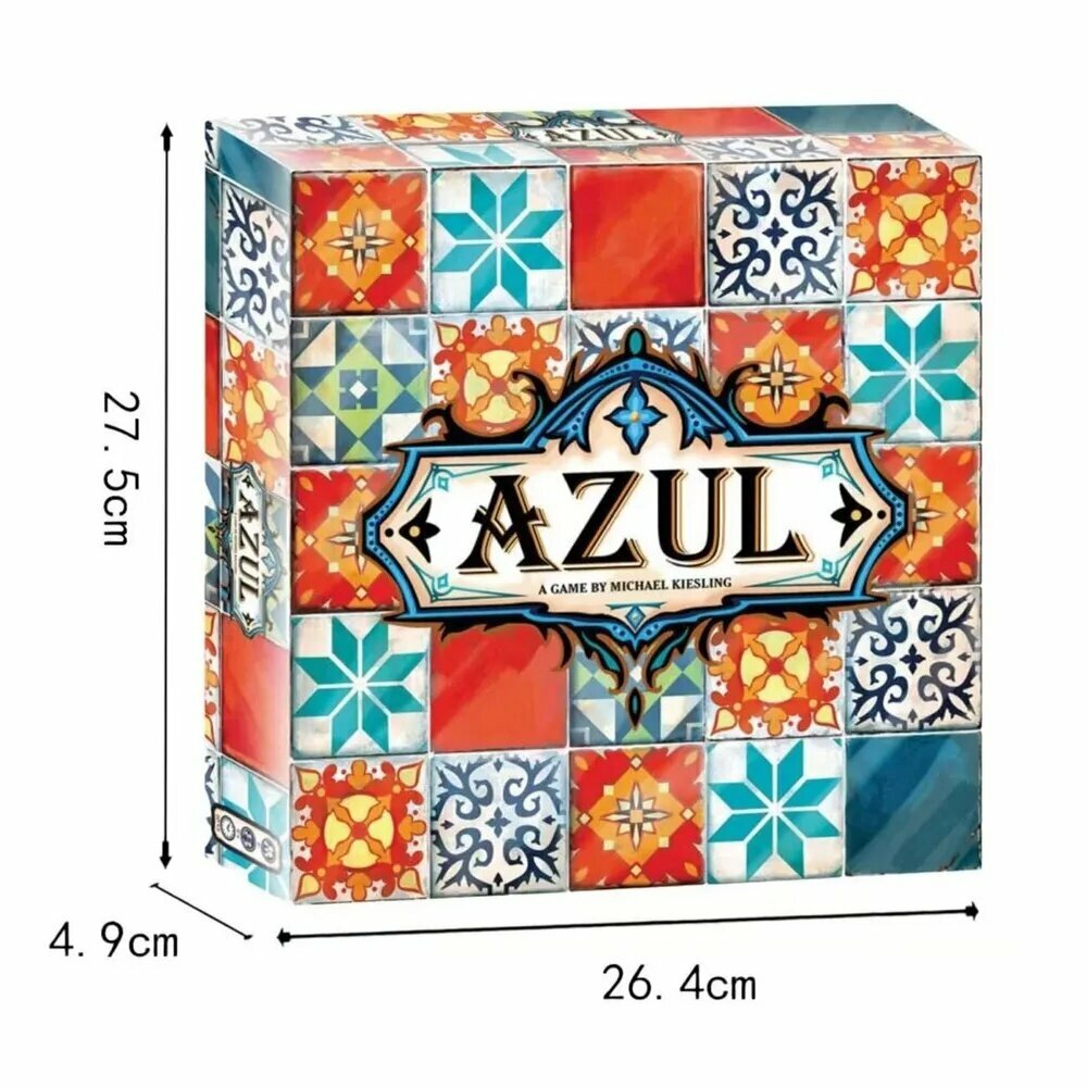 Настольная игра ZVEZDA "Azul" (Азул) для детей от 8 лет и взрослых, логическая стратегия для всей семьи и для компании, простые правила, отличный подарок, Звезда арт. 8965 Luxoury