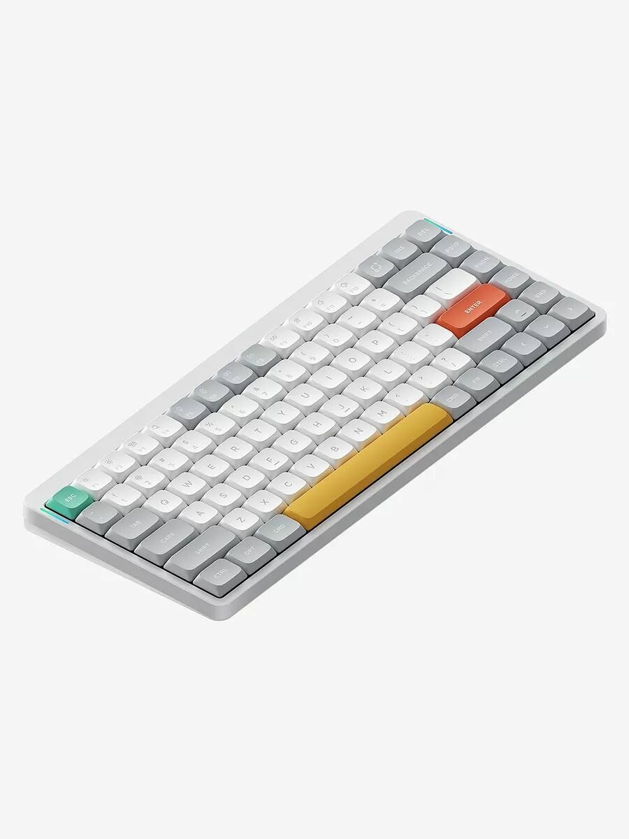 Nuphy AIR75 V2 RGB Brown Switch, белый, игровая беспроводная клавиатура