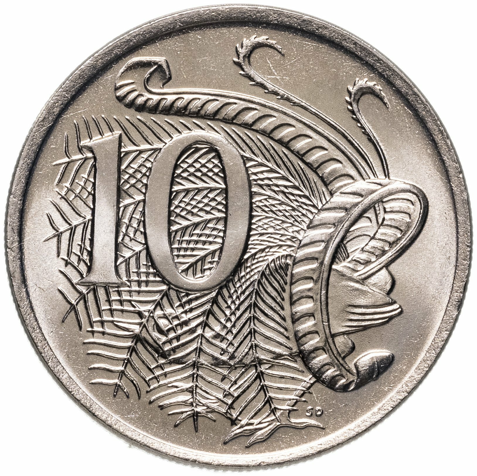 Австралия 10 центов 1982, Мельхиор медь-никель, в сохранности UNC