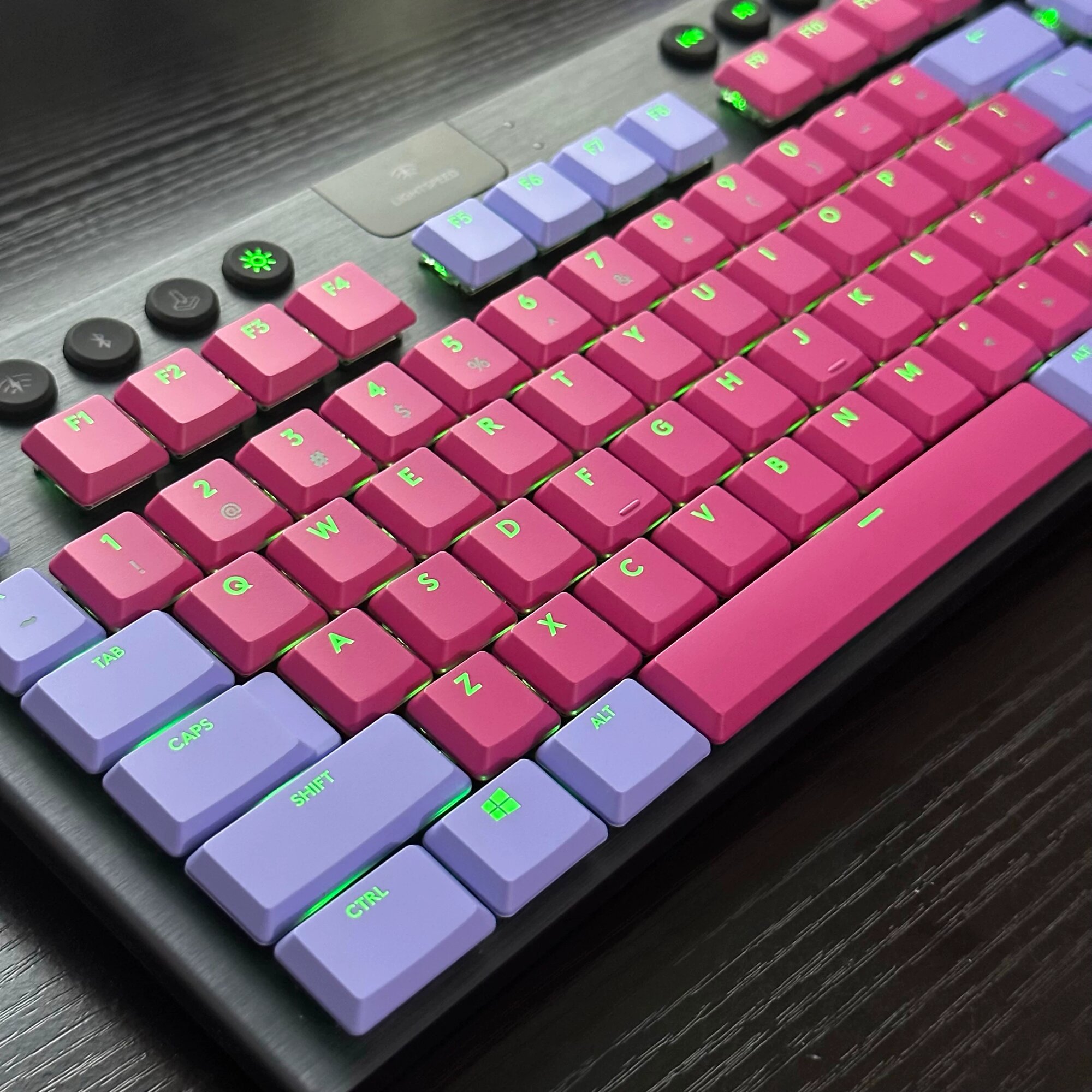 Подходит для клавишных колпачков Logitech G913/G913TKL, прозрачные противоскользящие клавишные колпачки из АБС-пластика