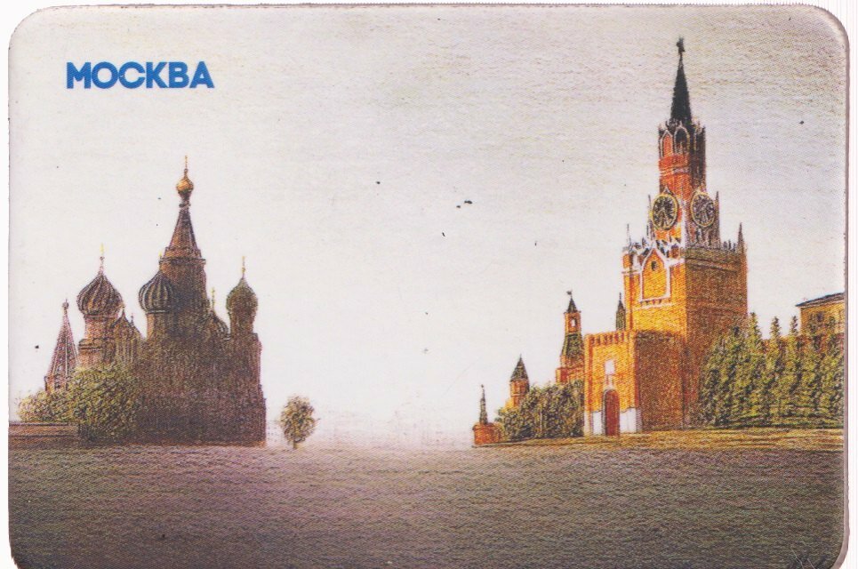 Магнит карандаш Красная площадь (картон) (Москва) (МК/201/001)