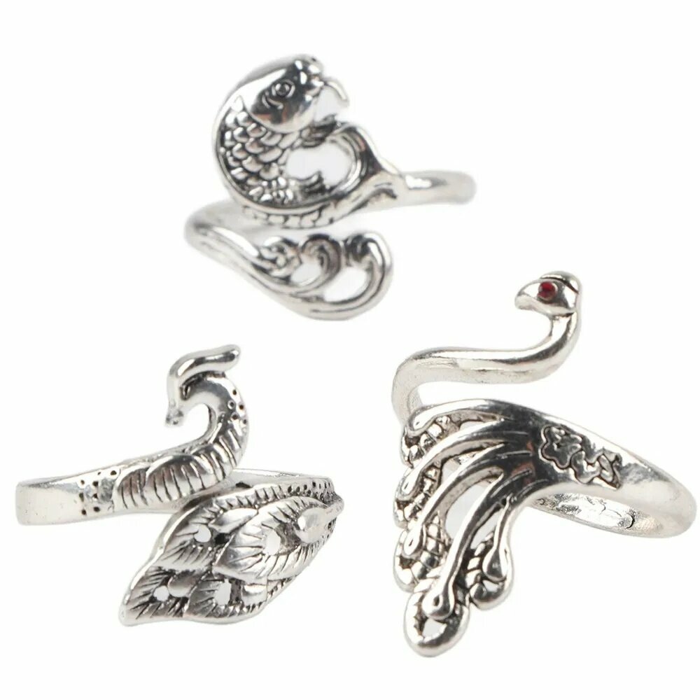 3 шт. регулируемых колец для вязания крючком, направляющих для ниток, держателей для пальцев, швейных инструментов для рукоделия