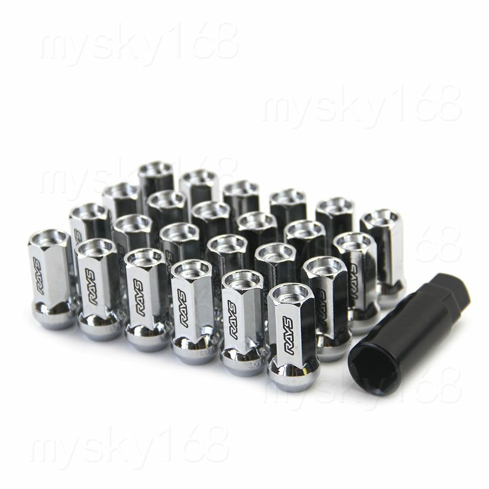 HongDiJia Гайка автомобильная М12 х 1,5, 42 мм, 24 шт.