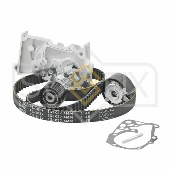 SUFIX Комплект ремня ГРМ с водяным насосом ниссан террано / NISSAN TERRANO 2014- 1.6, рено дастер / RENAULT DUSTER 2011-2015 FB1010K