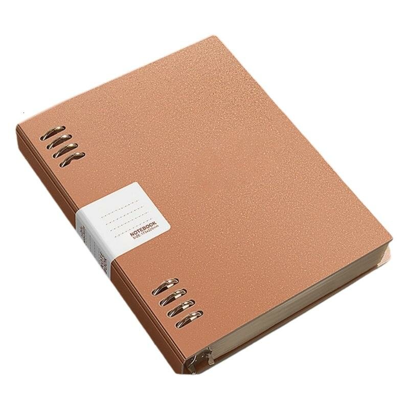 Тетрадь с гибкой обложкой, легкая, портативная, цвет мокко - Горизонтальная линия А5