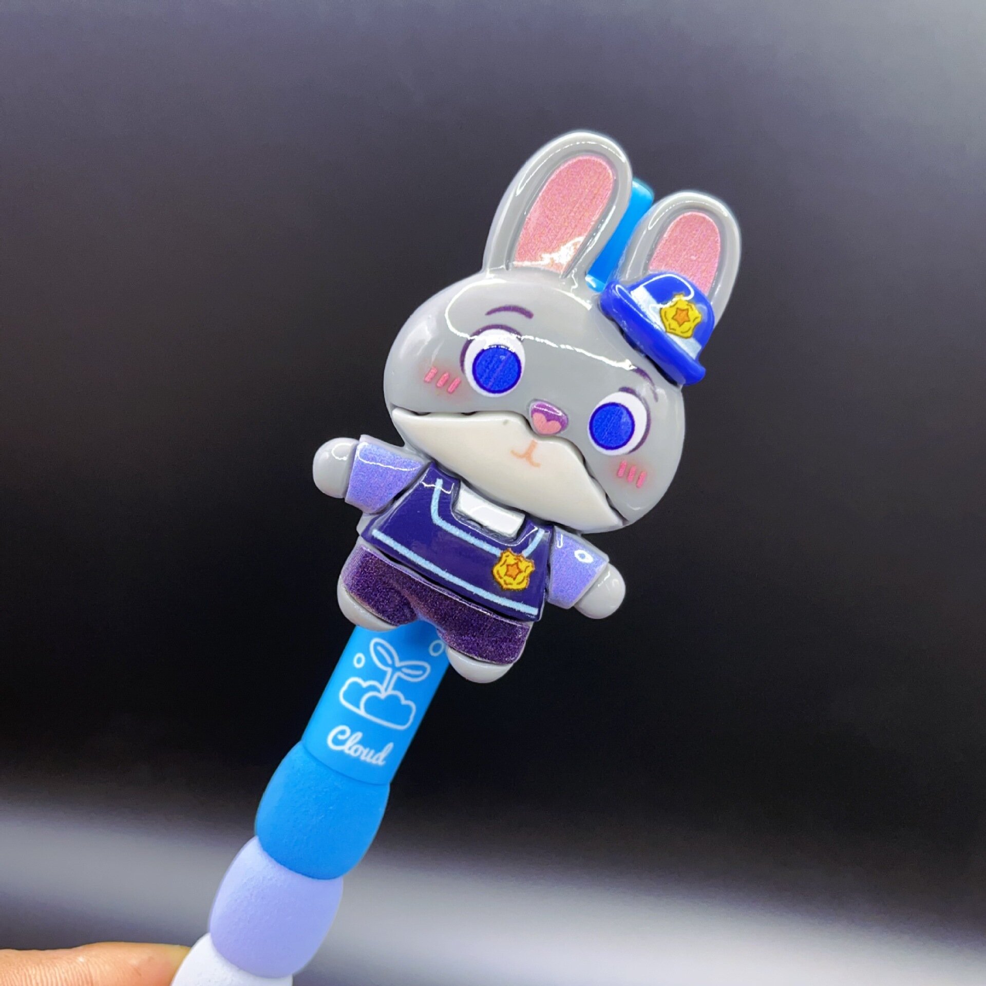 Горячая продажа: ручка с подвеской в виде мультяшного животного, кролика и лисы, гелевая ручка с высоким внешним видом, милый канцелярский товар для студентов, ручка для подписи