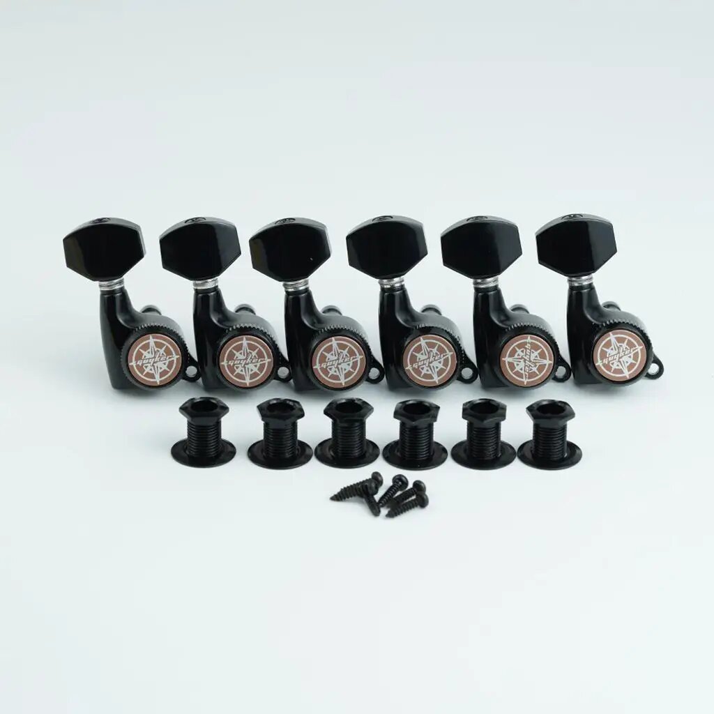 GUYKER Тюнеры для гитары 501D7G Черный, BSP6R
