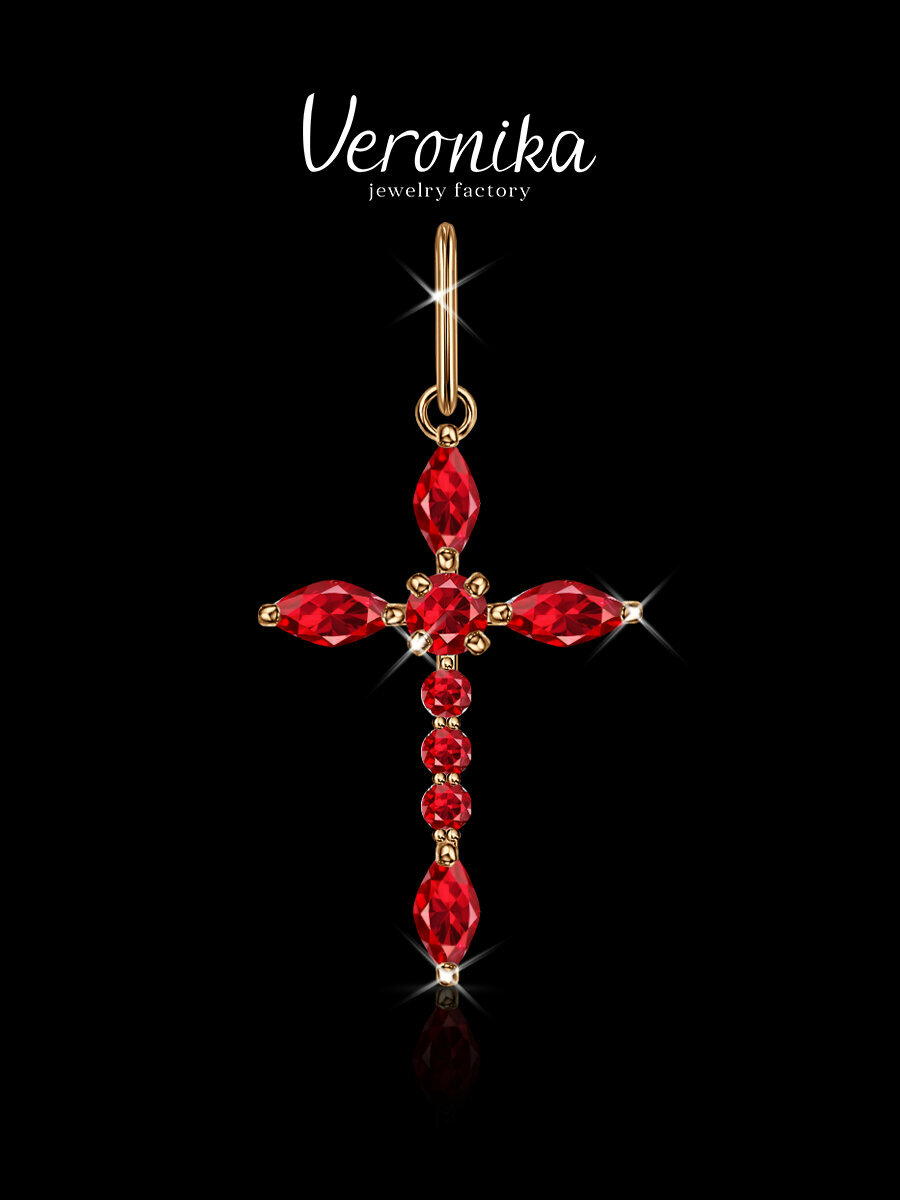 Крестик, серебро, 925 проба