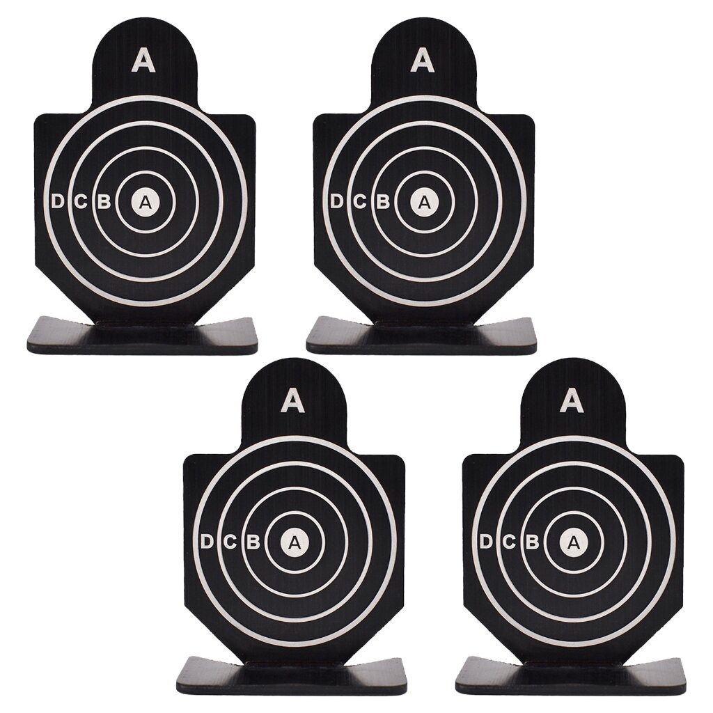 4шт игровых мишеней, тарелок для стрельбы, пусковых установок из алюминиевого сплава.