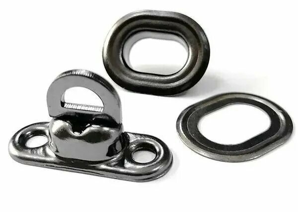 Комплект крепежа для мягких окон, тентов серебро 10 штук