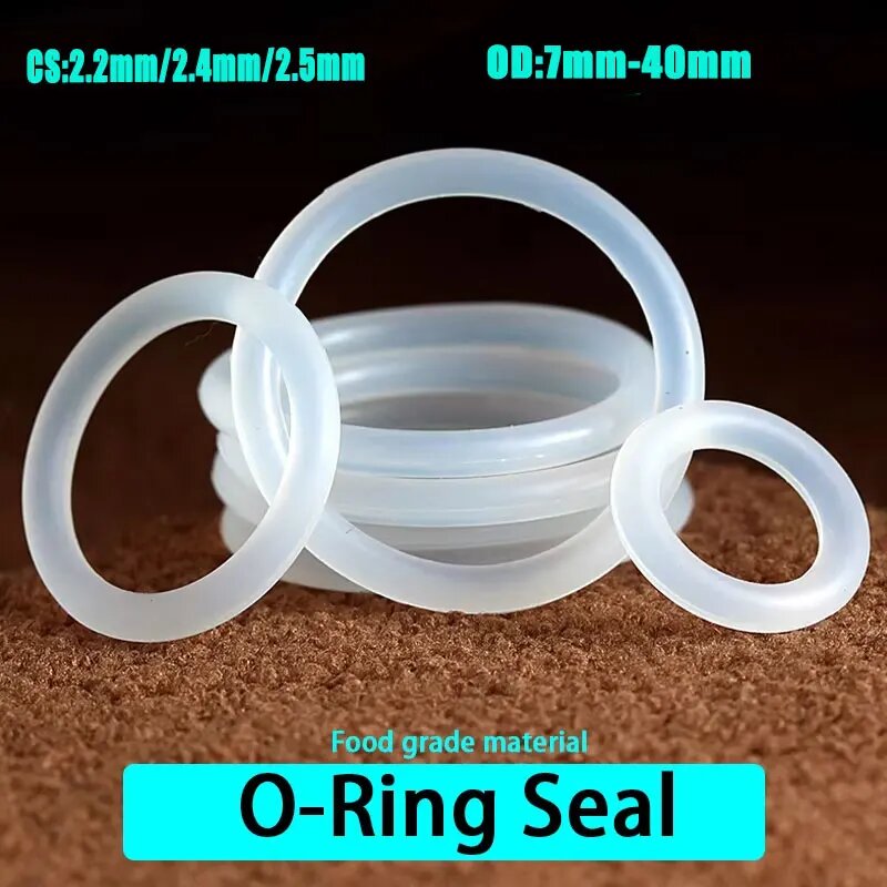 Силиконовые уплотнительные кольца OD 24mm, 2.5mm, 40шт