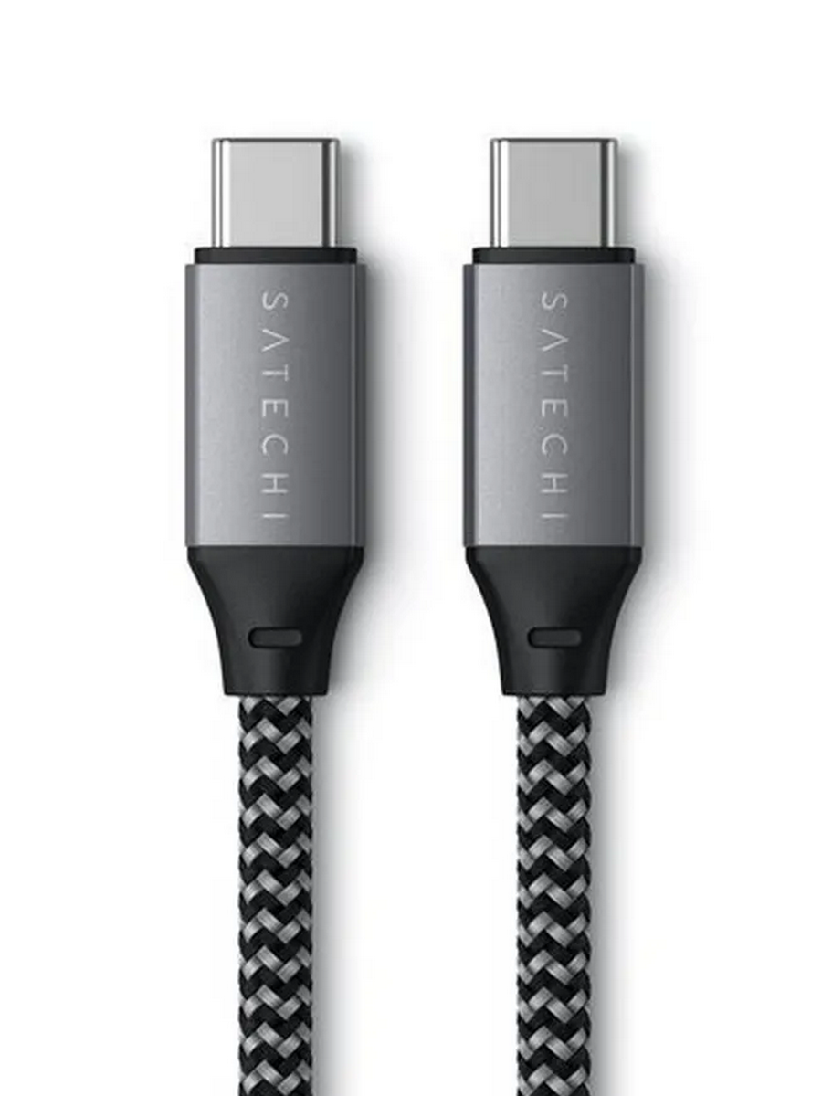 Кабель Satechi ST-TCC10M USB-C 25 см Серый космос Type-C RU