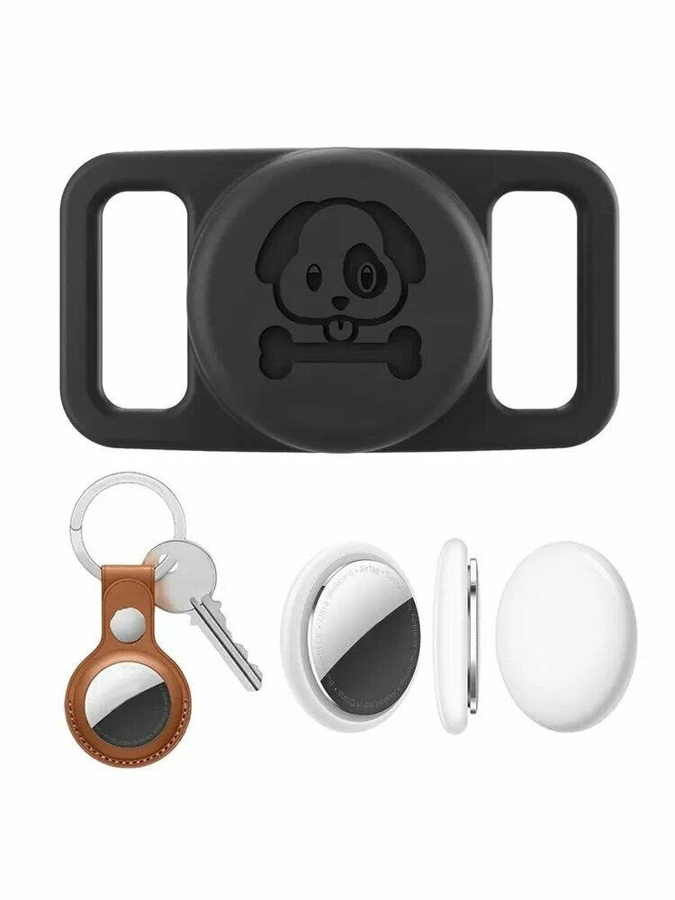 Чехол для AirTag 1 шт водонепроницаемый, для собак, ошейниковое крепление!