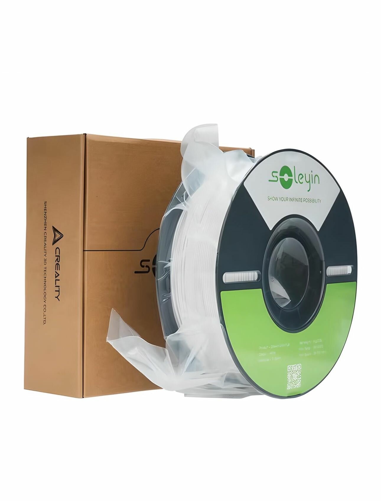 CREALITY soleyin Ultra PLA Matte White 1 кг на катушке